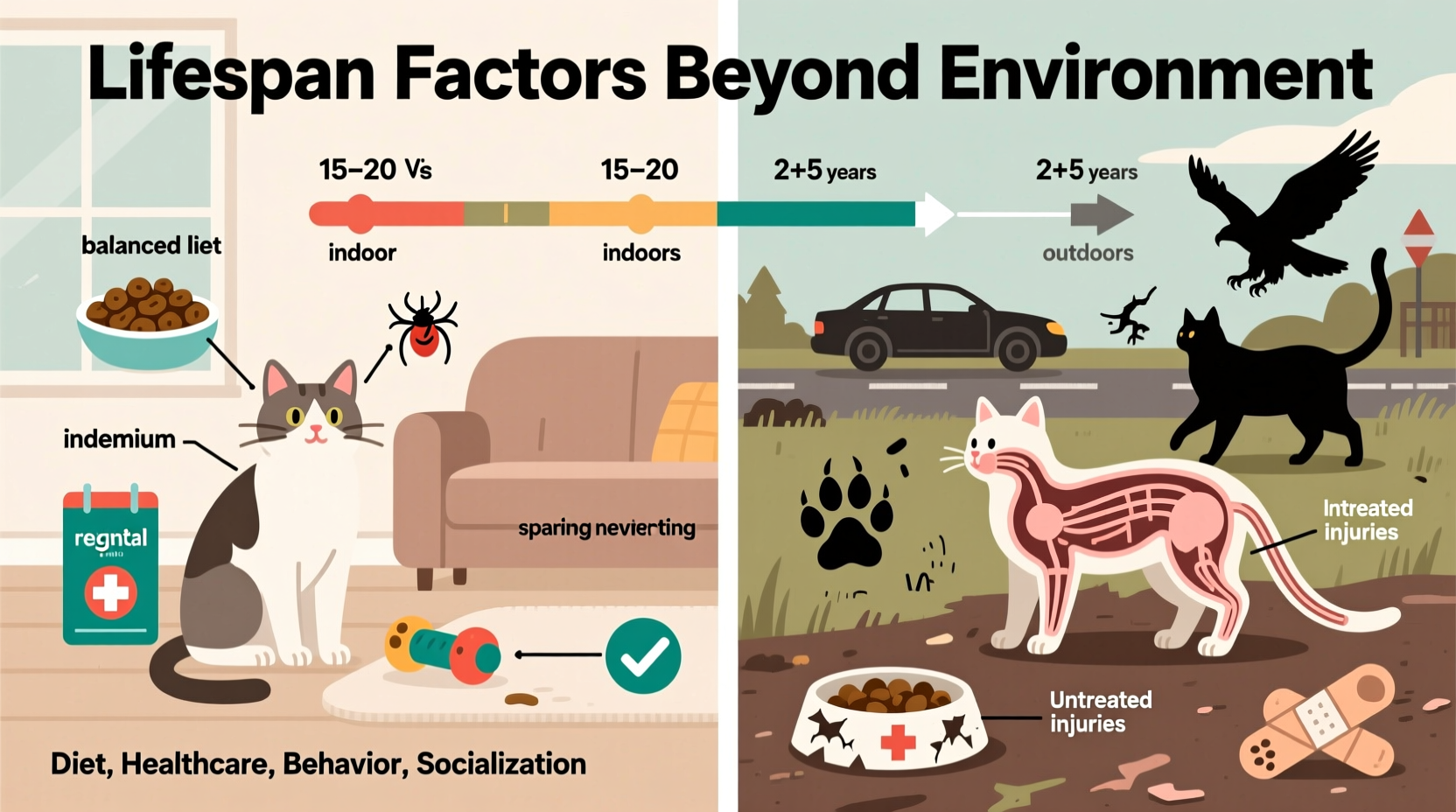 Indoor Vs Outdoor Cat Lifespan Factors That Affect Longevity Beyond ...