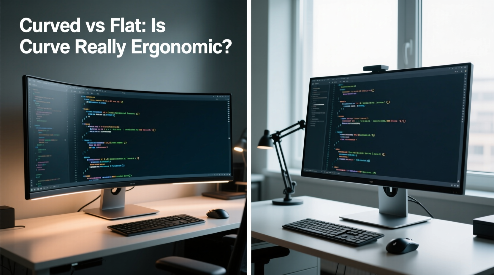 Curved Monitor Vs Flat Screen For Coding Is The Curve Actually Ergonomic