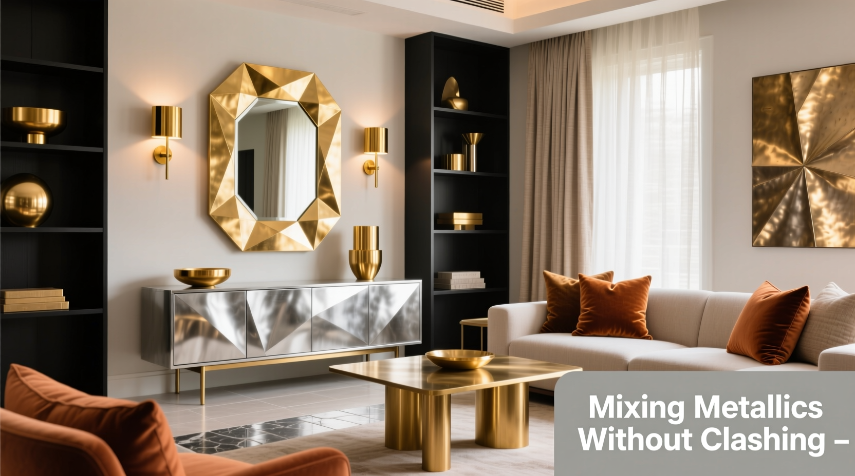 How To Mix Metallics In Home Decor Without Clashing