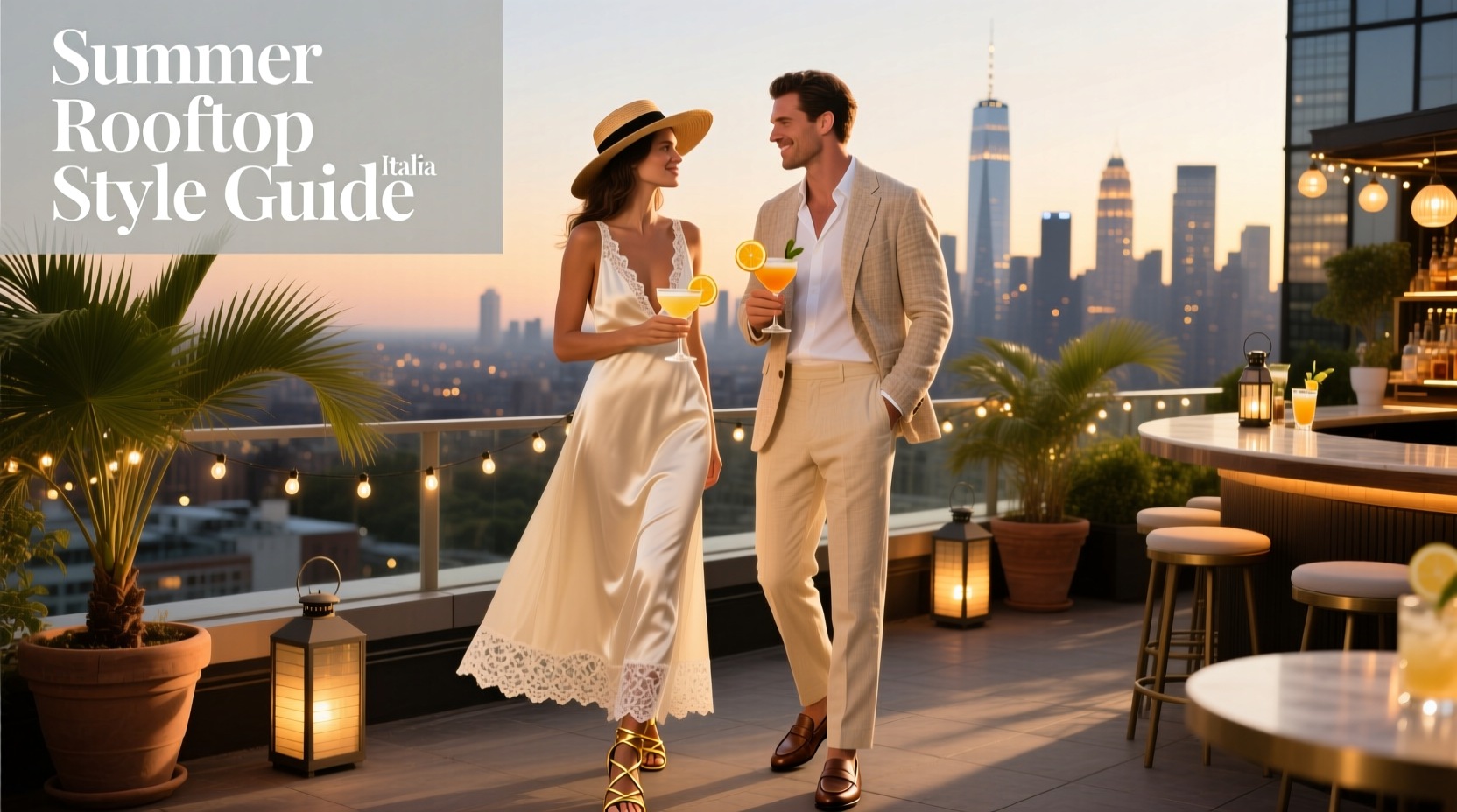How To Dress For A Rooftop Cocktail Hour Summer Style Guide