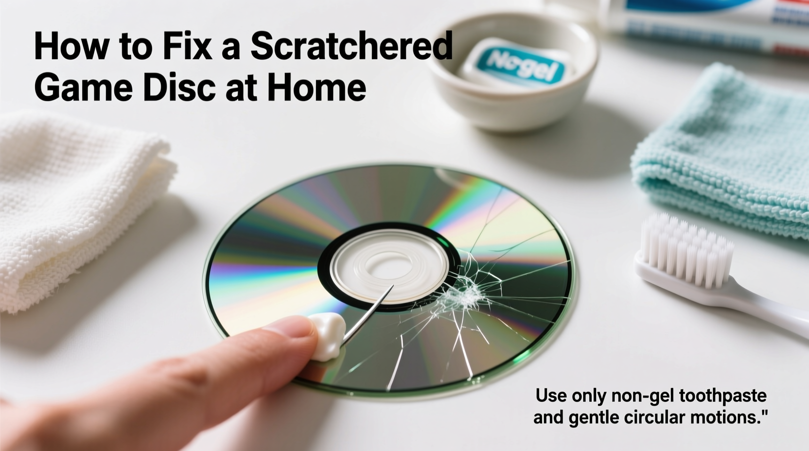 How To Fix A Scratched Game Disc At Home With Household Items