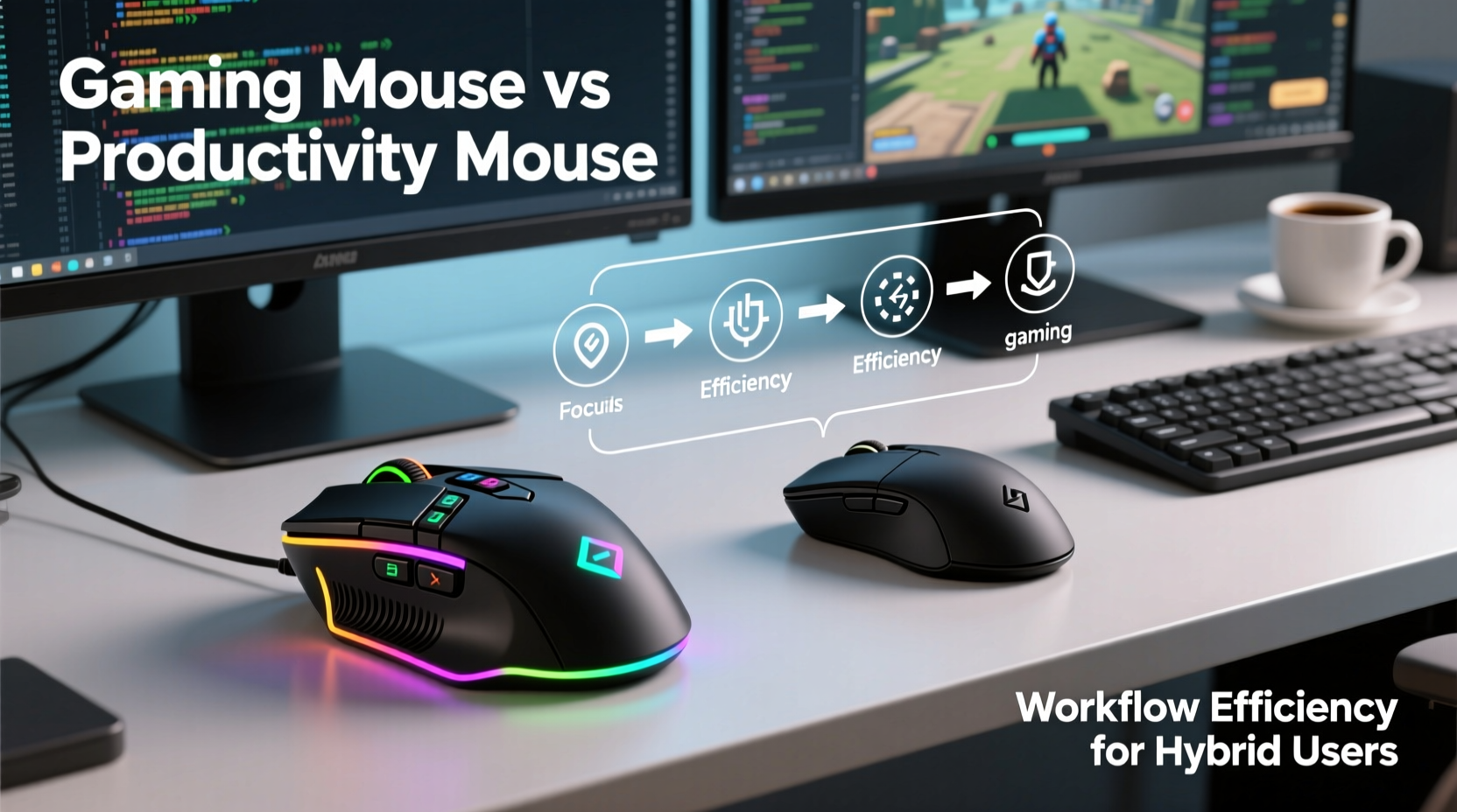 Gaming Mice Vs Productivity Mice Which Improves Workflow For Hybrid Users
