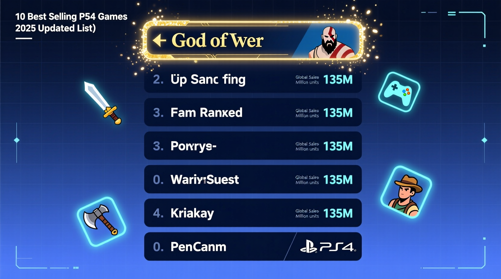 Top 10 Best Selling PS4 Games of All Time (2025 Updated List)
