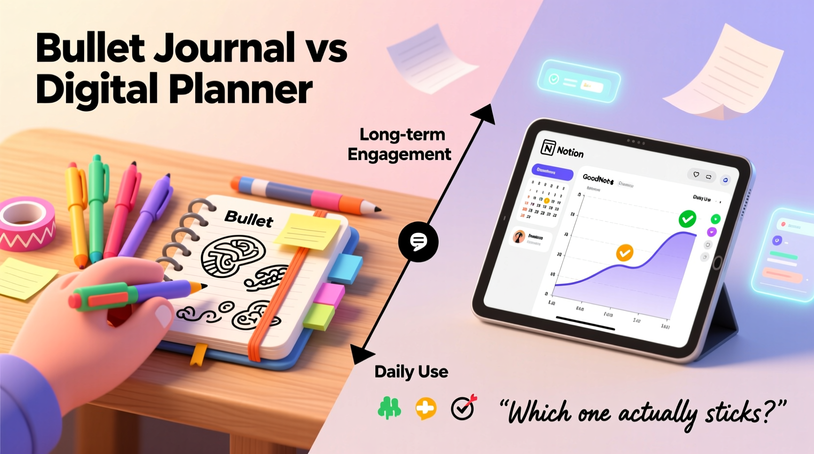 Bullet Journal Vs Digital Planner Which Productivity Method Actually Sticks