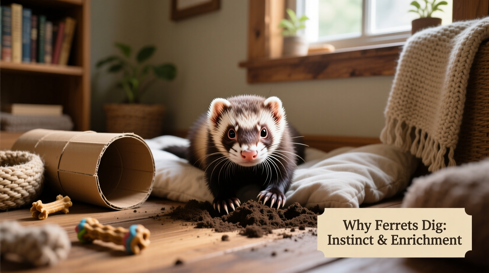 Why Does My Ferret Dig In Corners Behavioral Quirks And Enrichment Ideas