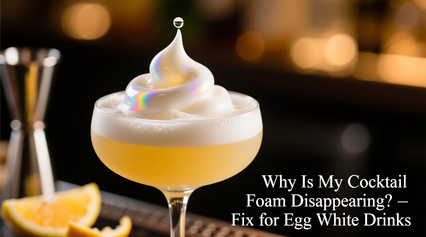 Why Is My Cocktail Foam Disappearing Fix For Egg White Drinks