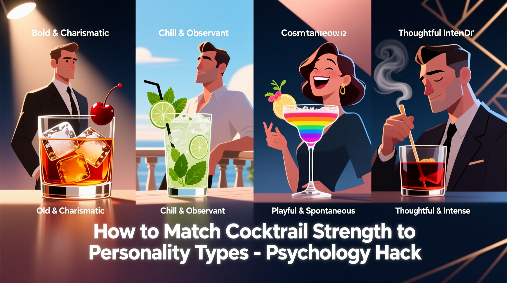 How To Match Cocktail Strength To Personality Types Psychology Hack