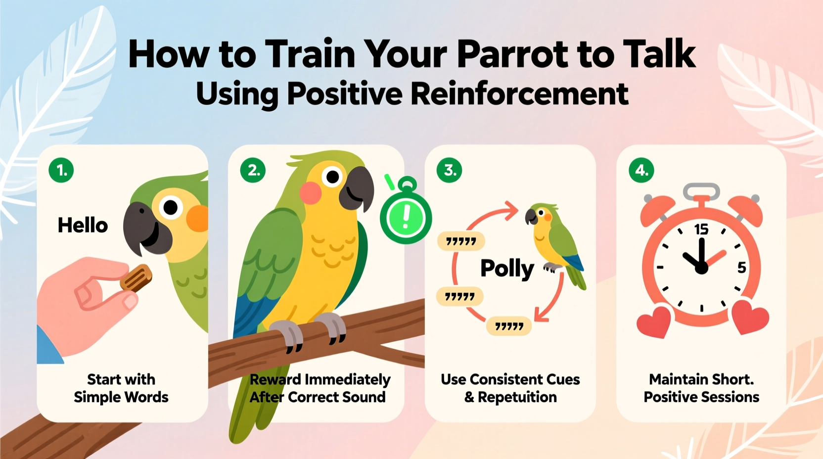 How To Train Your Parrot To Talk Using Positive Reinforcement ...