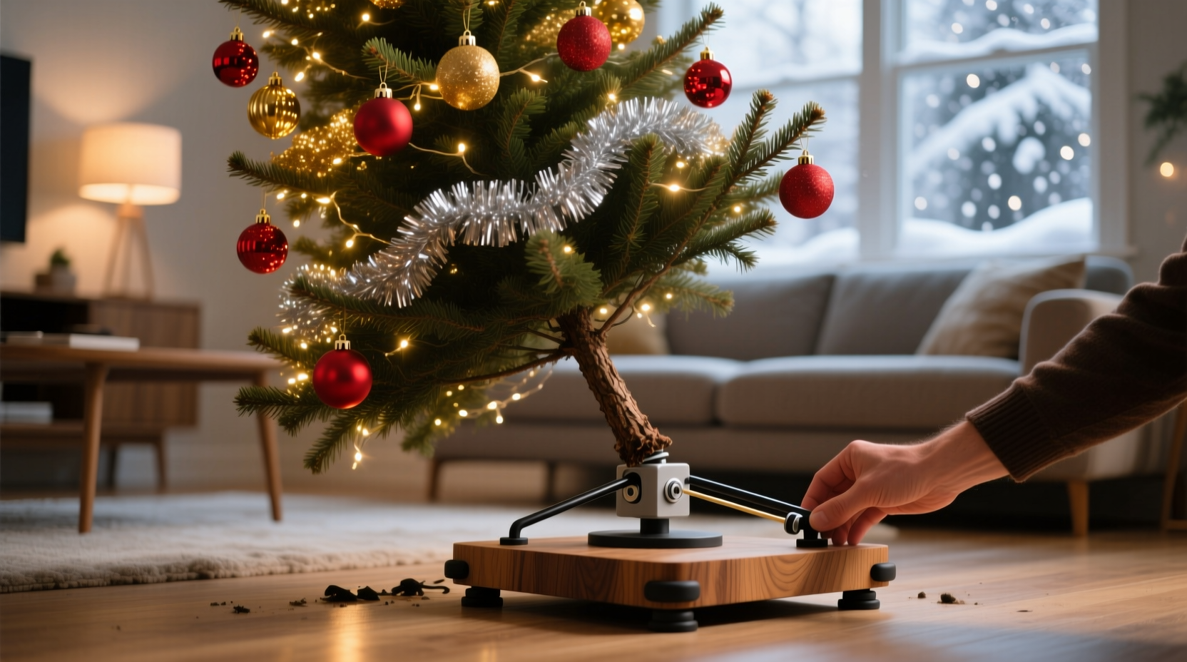 Why Does My Christmas Tree Lean And How To Stabilize It Without Visible ...