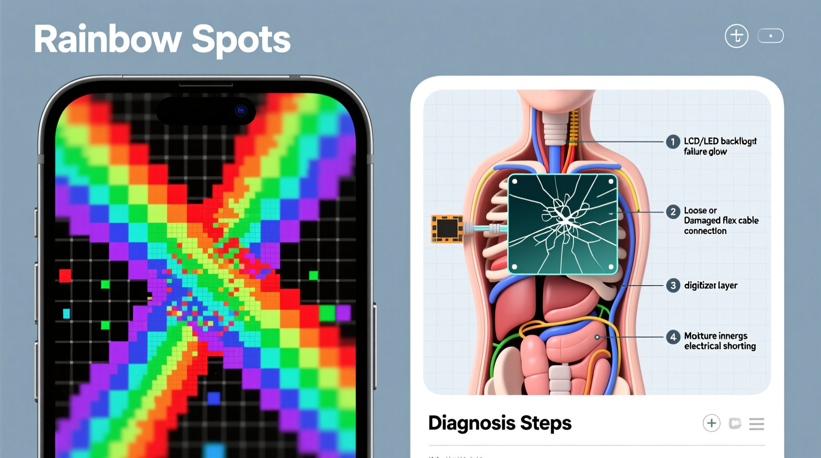 Why Does My Screen Develop Rainbow Spots And How To Diagnose It