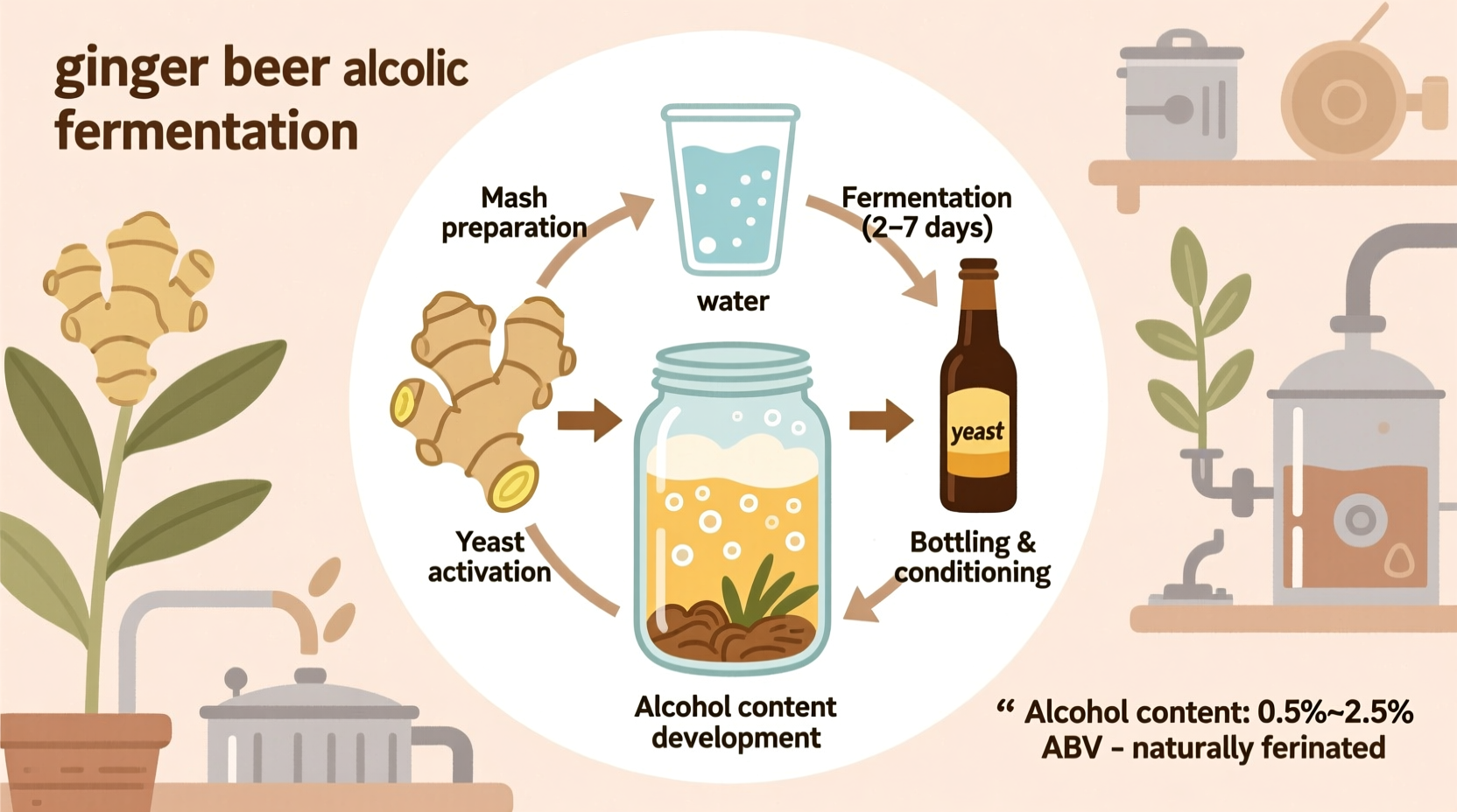Why Is My Homemade Ginger Beer Alcoholic Fermentation Guide
