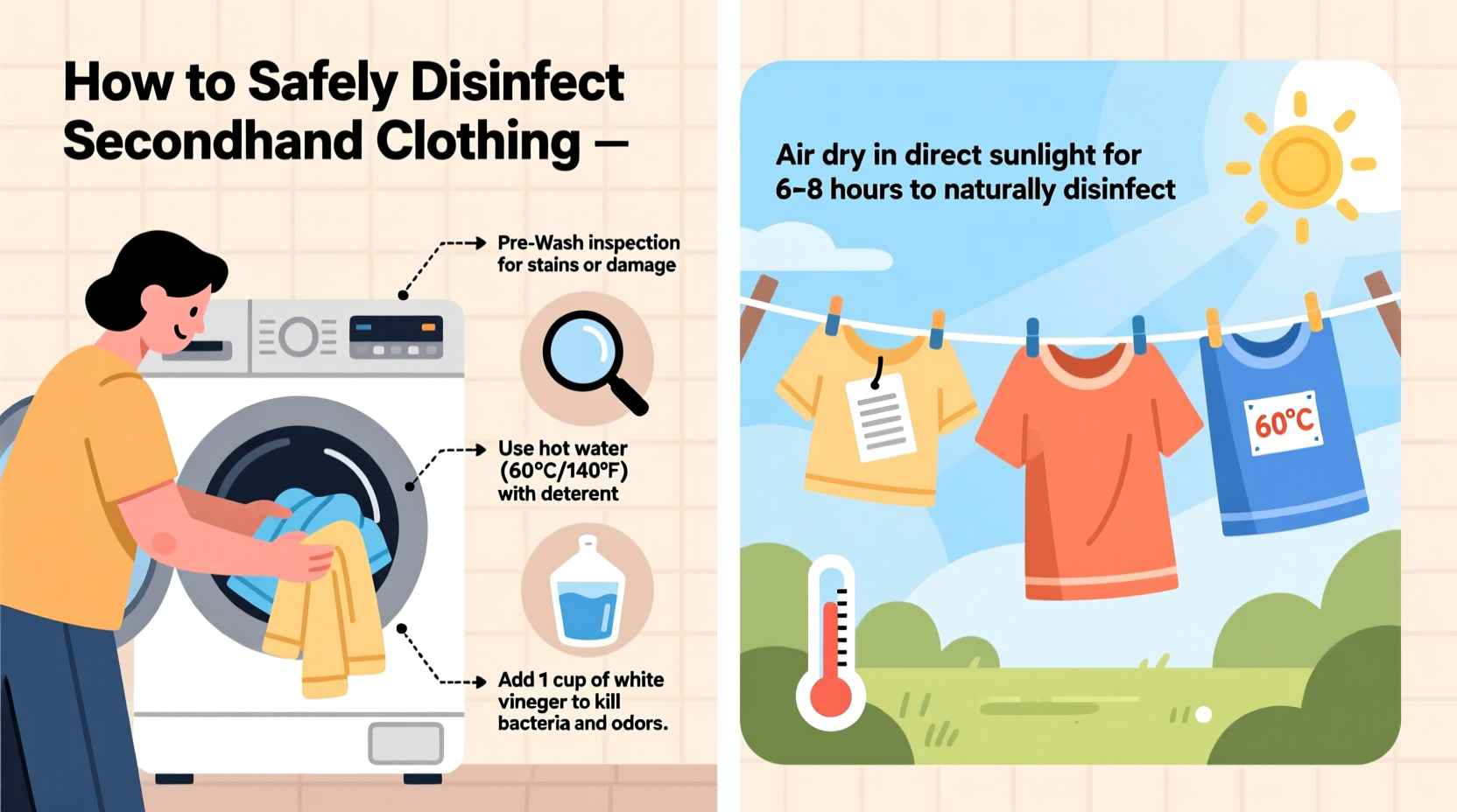 How To Disinfect Secondhand Clothing Safely