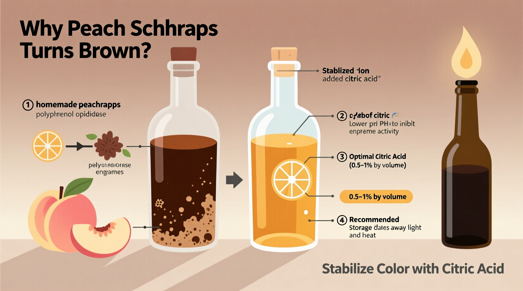 Why Does My Homemade Peach Schnapps Turn Brown And How To Stabilize ...