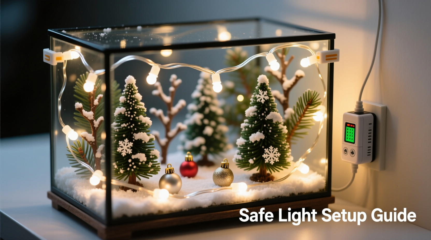 How To Safely Hang Lights Inside Glass Terrariums For Miniature ...