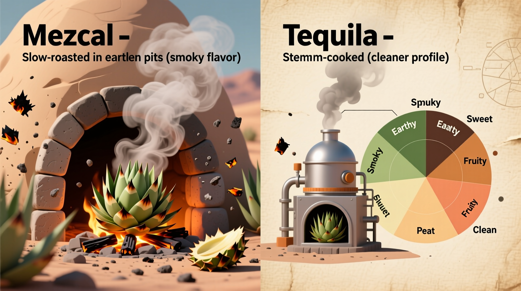 Why Is Mezcal Smokier Than Tequila Production Methods Explained