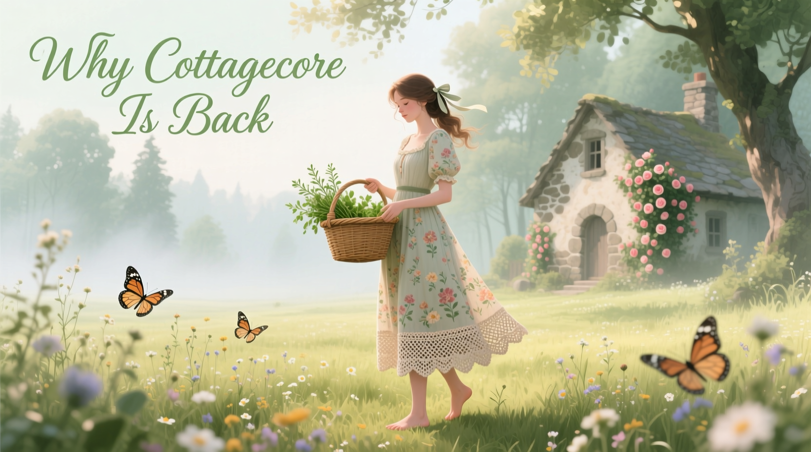 Why Is Cottagecore Fashion Making A Surprising Comeback Online