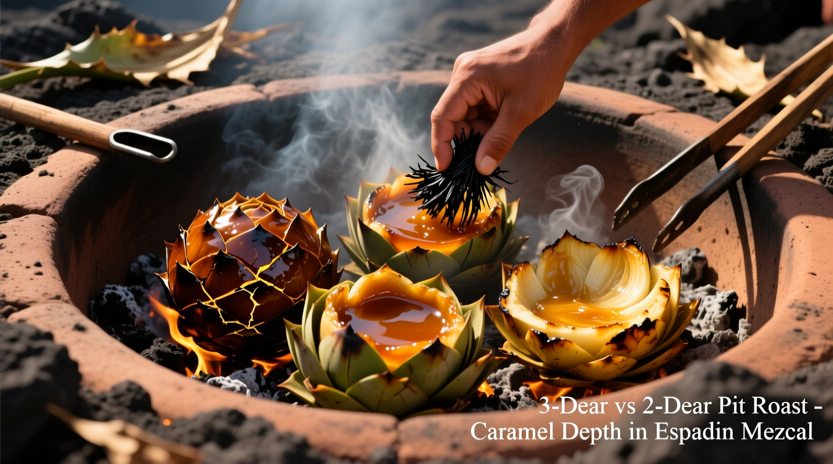 Mezcal Agave Roasting Time—does 3-day Pit Roast Yield Deeper Caramel ...