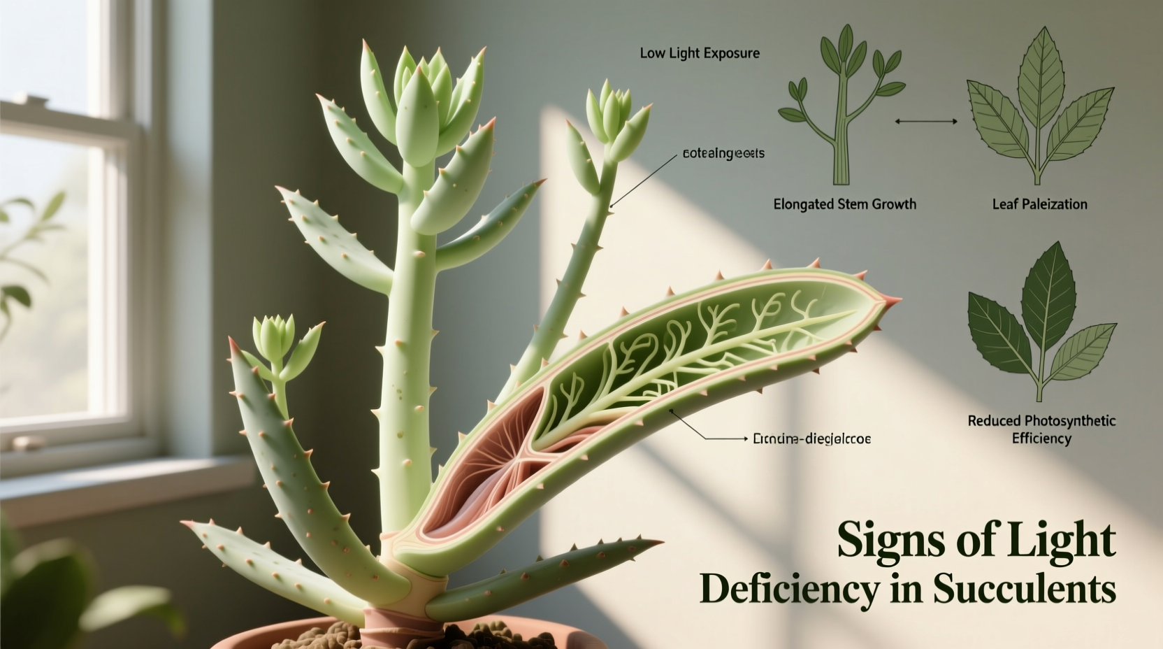 Why Are My Succulents Stretching Out Signs Of Light Deficiency