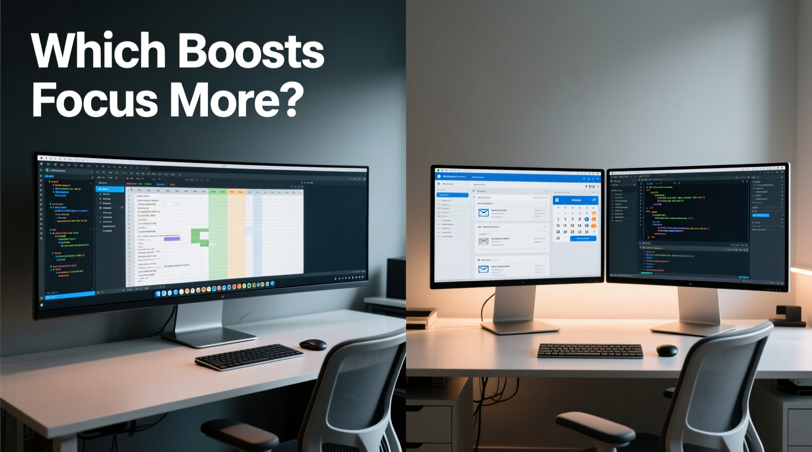 Ultrawide Monitor Vs Dual Screen Setup For Productivity Which One ...