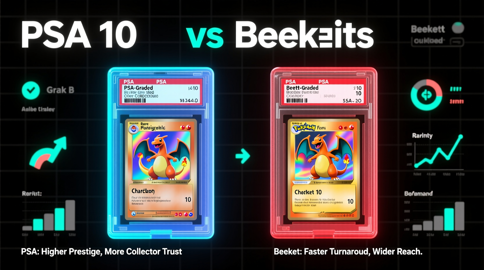 Pokemon Cards Grading Psa Vs Beckett Which Slab Adds More Value