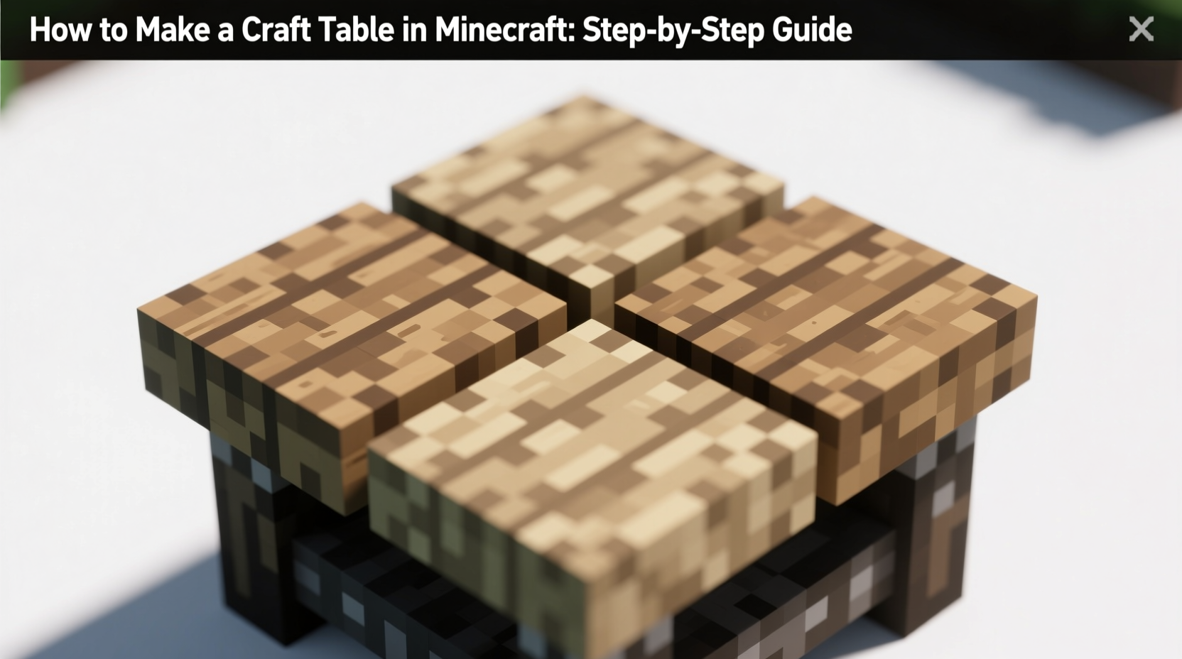 How to Make a Craft Table in Minecraft: Step-by-Step Guide