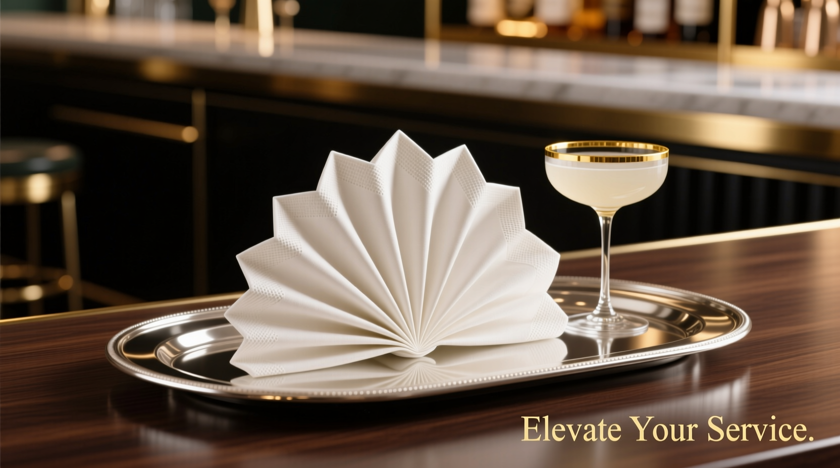 How To Fold A Napkin Like A Pro For Upscale Cocktail Service