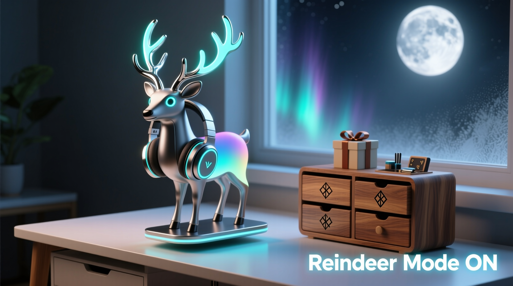 Gaming Headset Stand Shaped Like A Reindeer Vs Functional Wood Stand ...