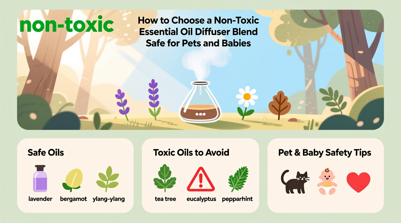 How To Choose A Non Toxic Diffuser Blend Safe For Pets And Babies