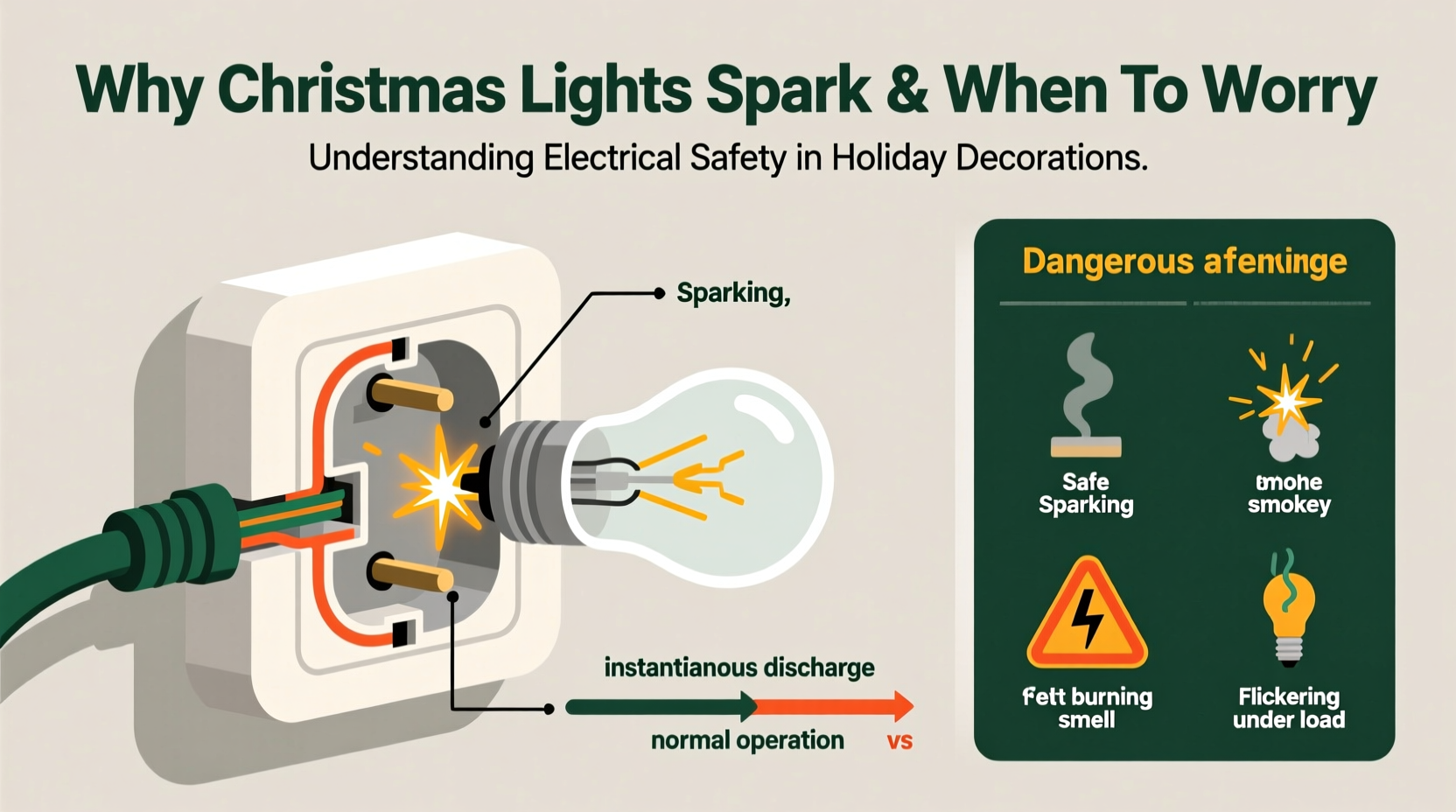 Why Do Christmas Lights Spark When Plugging In And When To Worry