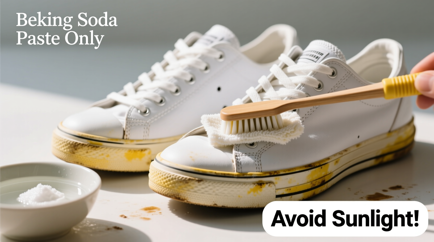 How To Clean White Sneakers Without Yellowing The Soles A Step By Step Fix