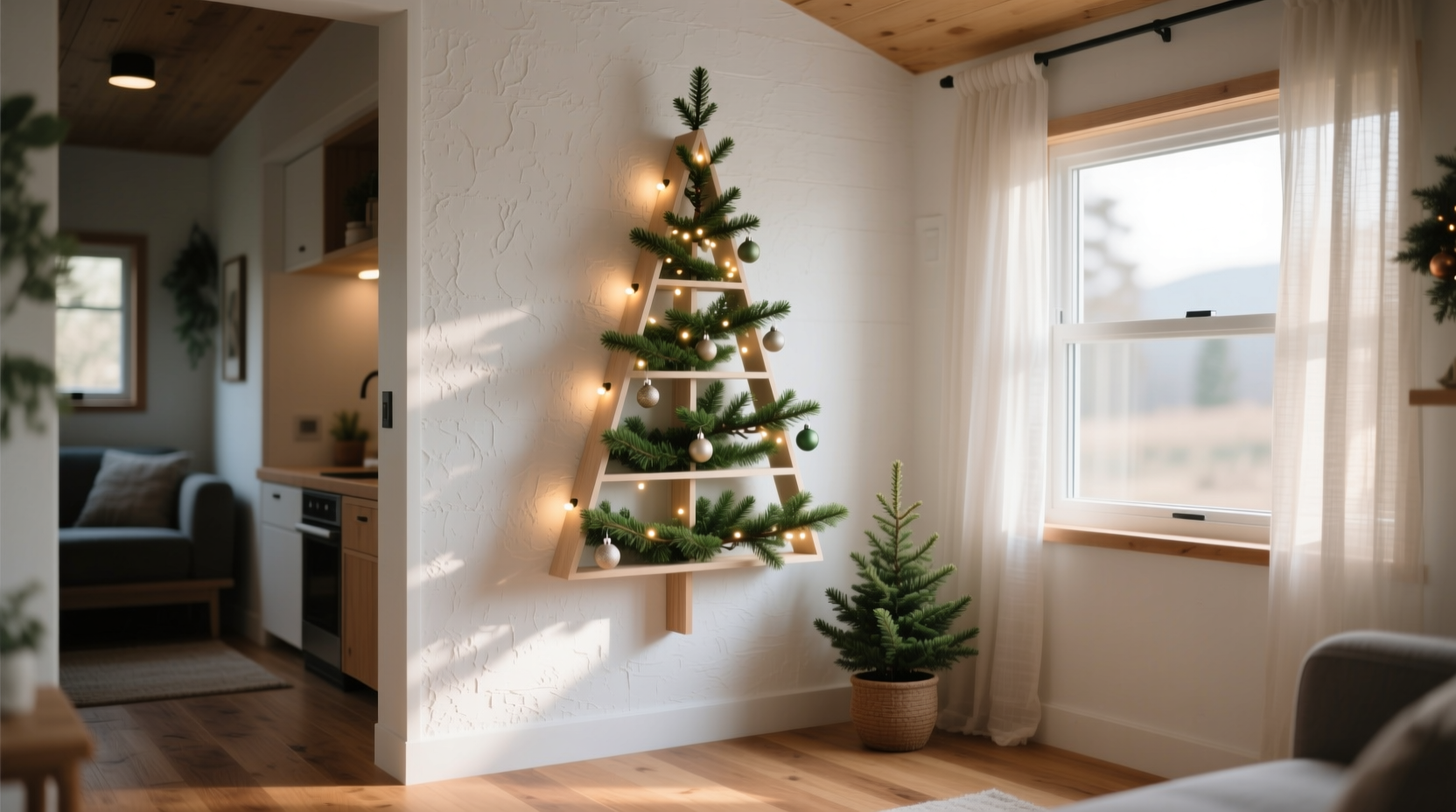 Is A Wall Mounted Christmas Tree Practical For Tiny Homes