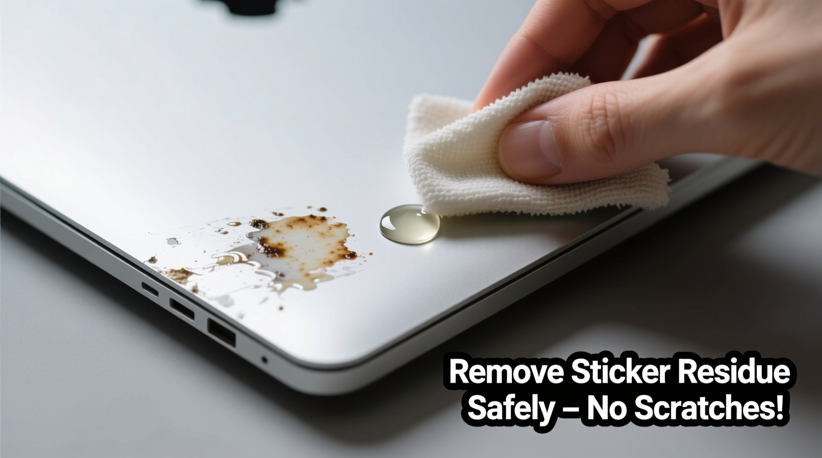 How To Remove Sticker Residue From Laptops Without Scratching The Aluminum