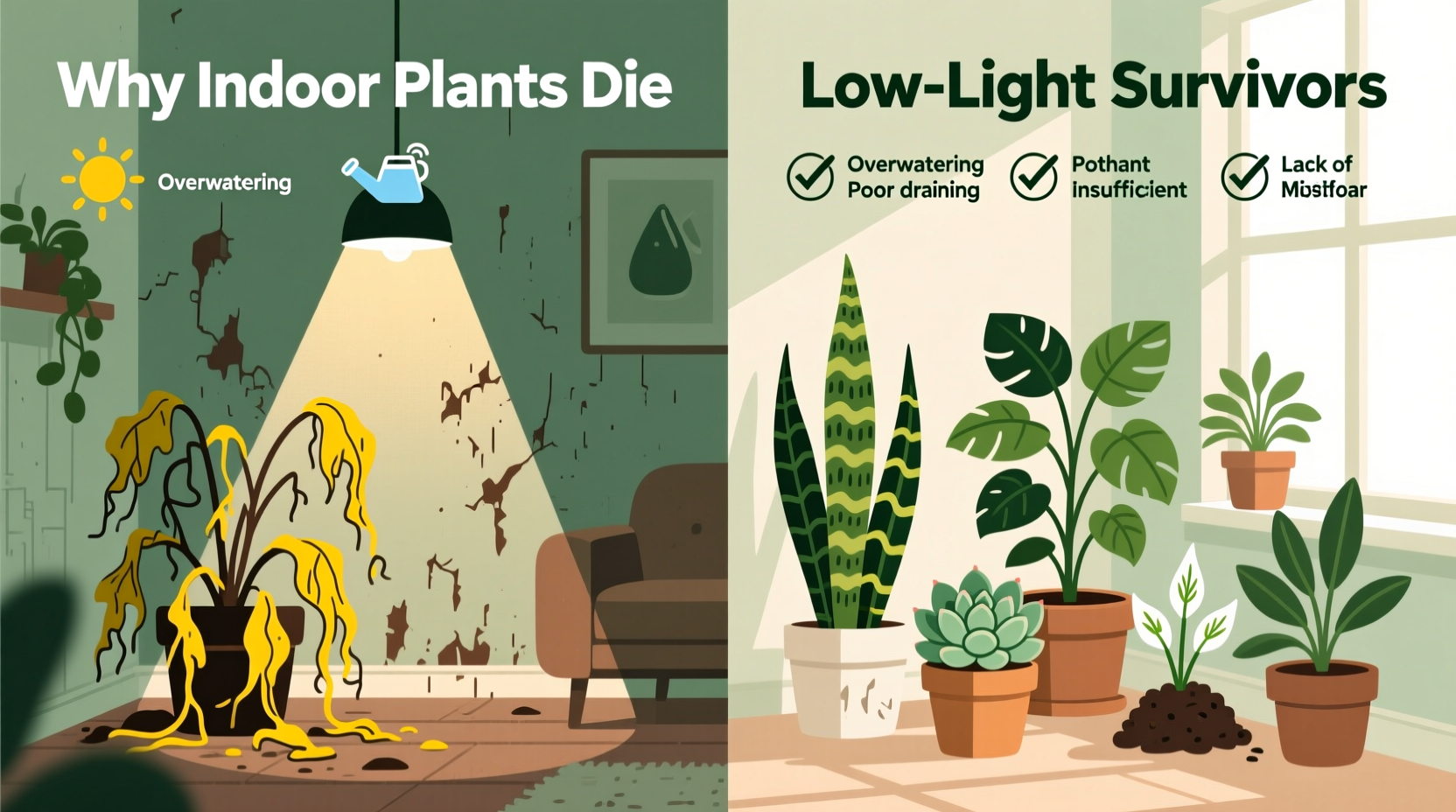 Why Do My Plants Keep Dying Indoors And What Low Light Varieties ...