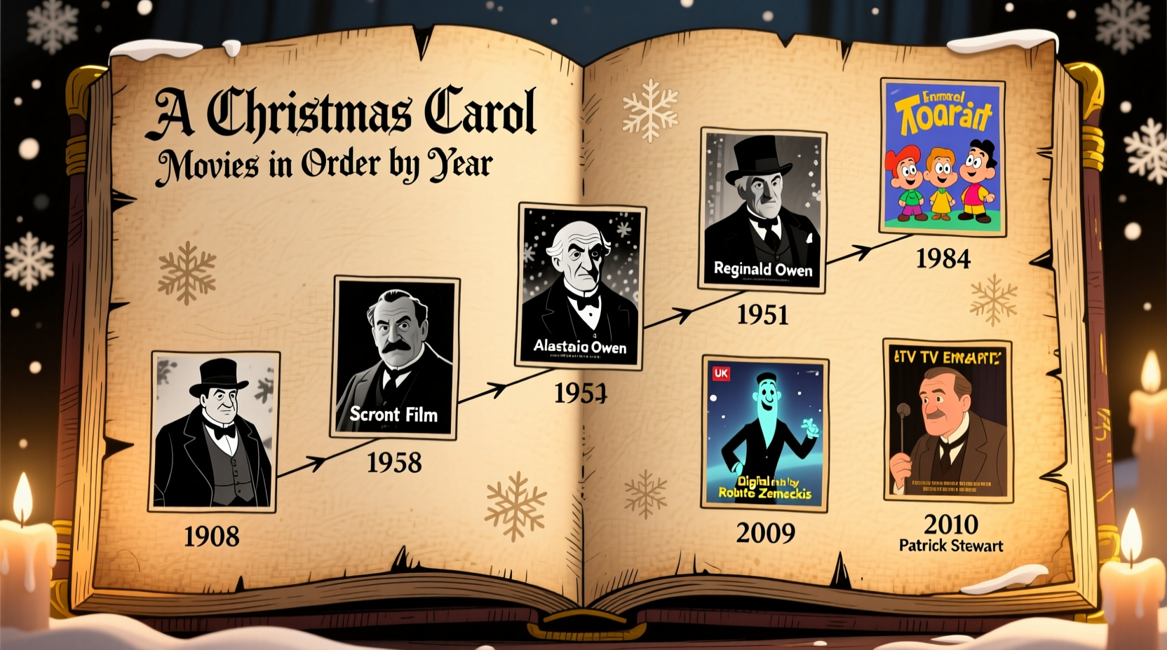 A Christmas Carol Movies in Order by Year
