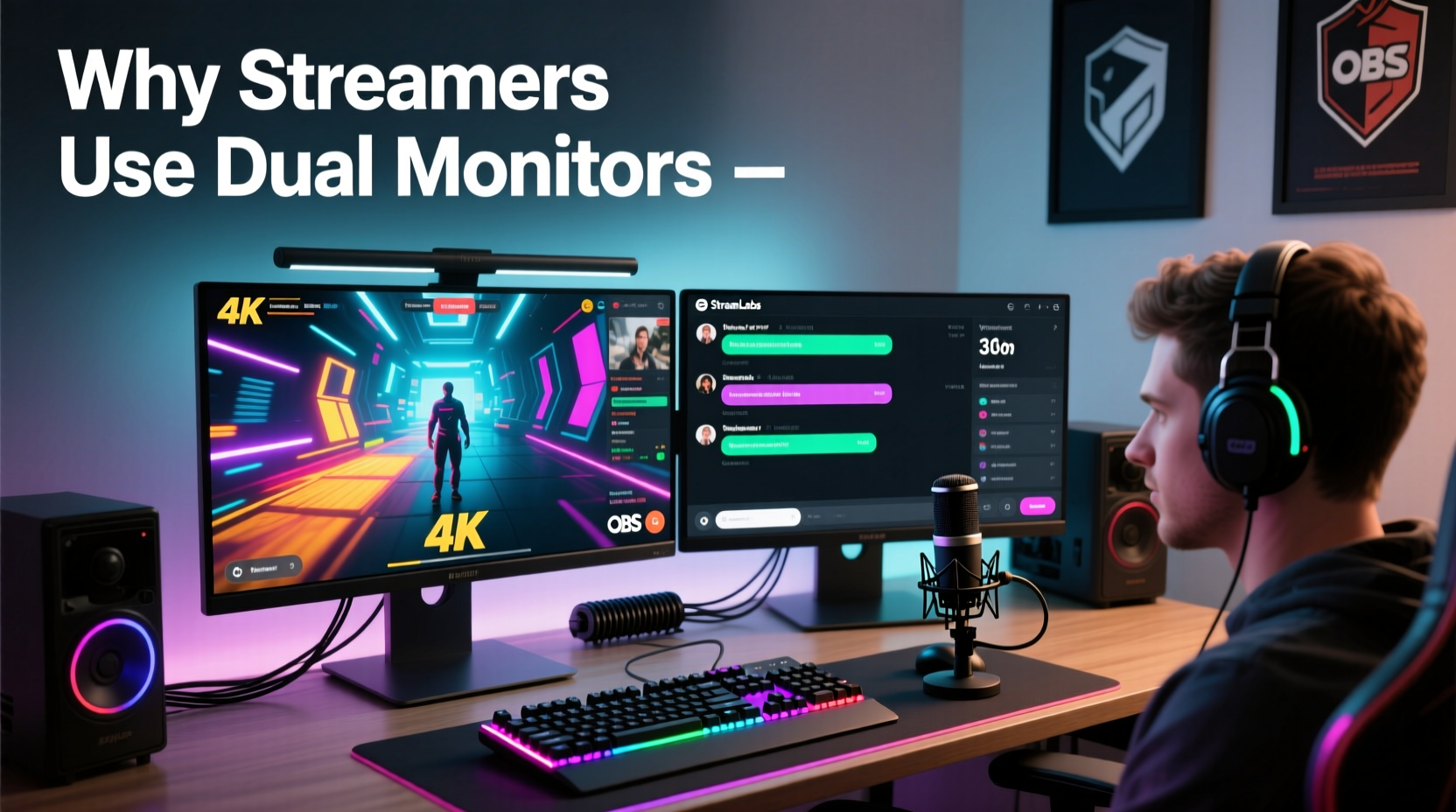 Why Do Streamers Use Two Monitors Setup Ideas For Better Multitasking