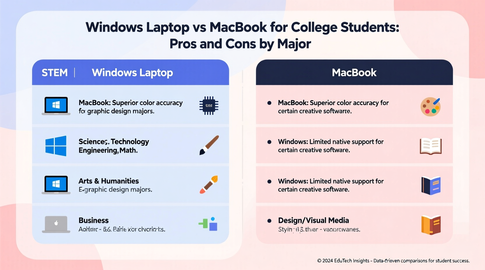 Windows Laptop Vs Macbook For College Students Pros And Cons By Major