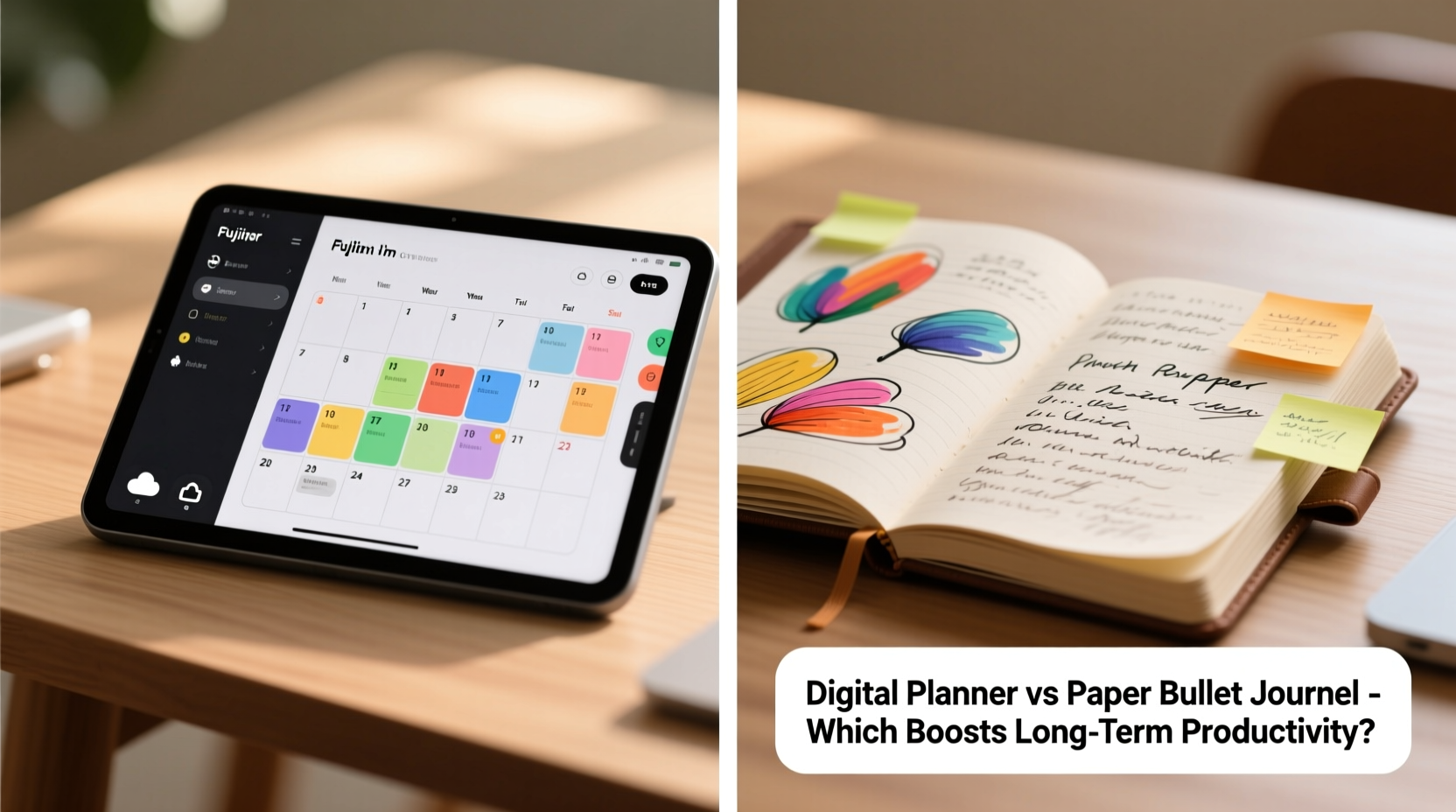 Digital Planner Vs Paper Bullet Journal Which Helps With Productivity ...