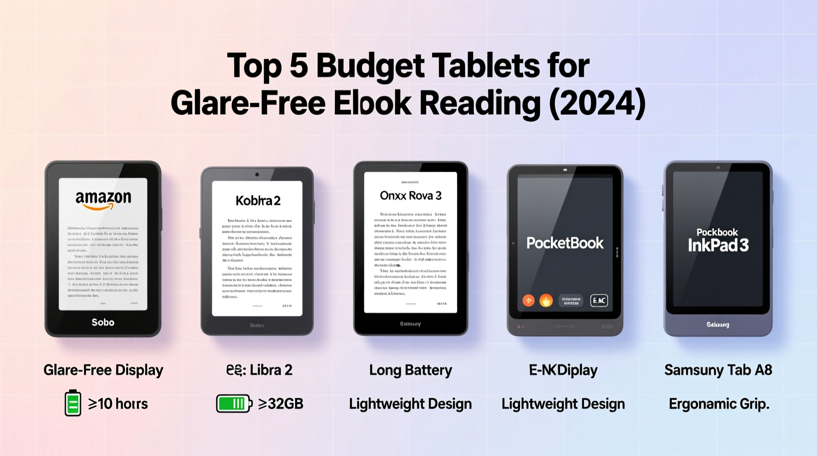 Best Budget Tablets For Reading Ebooks With Glare Free Displays