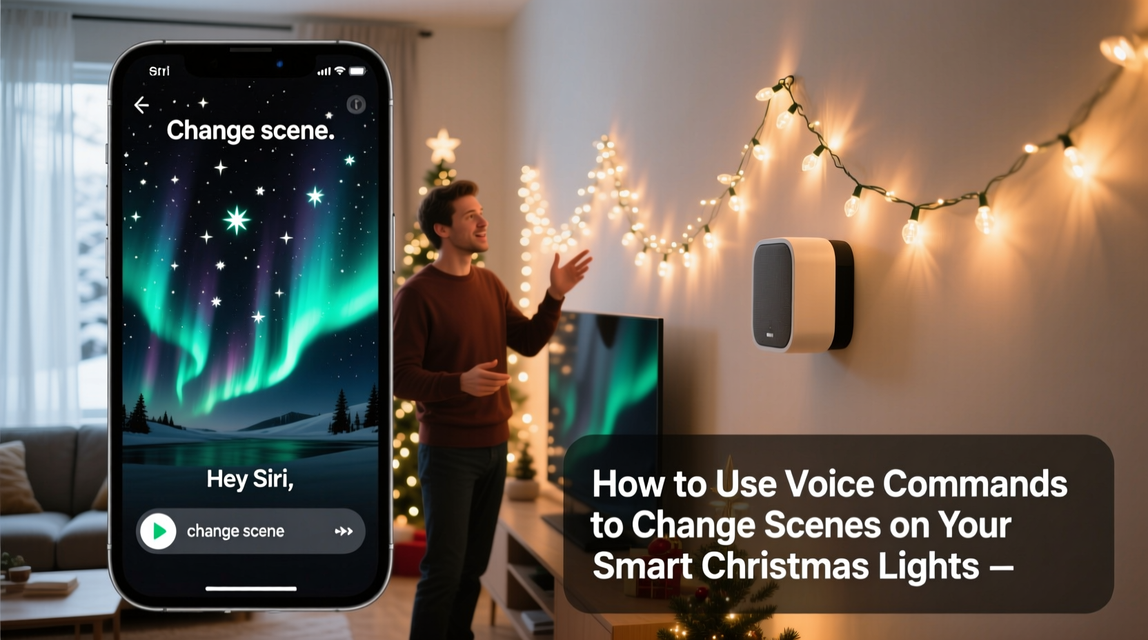 How To Use Voice Commands To Change Scenes On Your Smart Christmas Lights