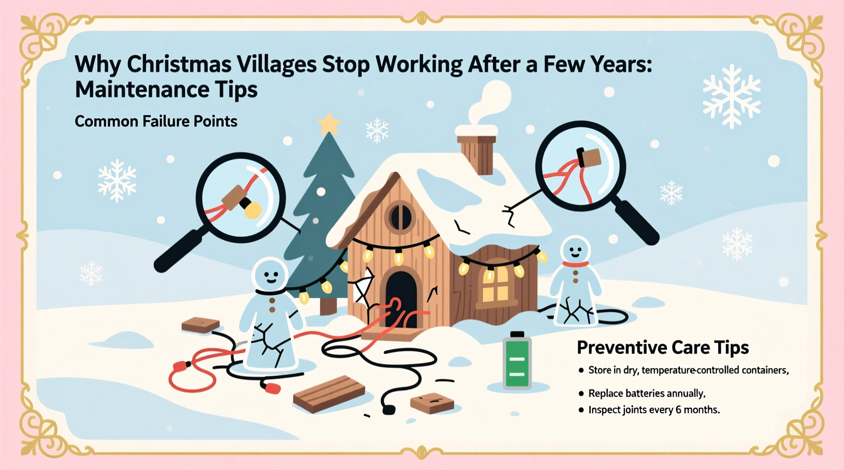 Why Do Christmas Villages Stop Working After A Few Years Maintenance Tips