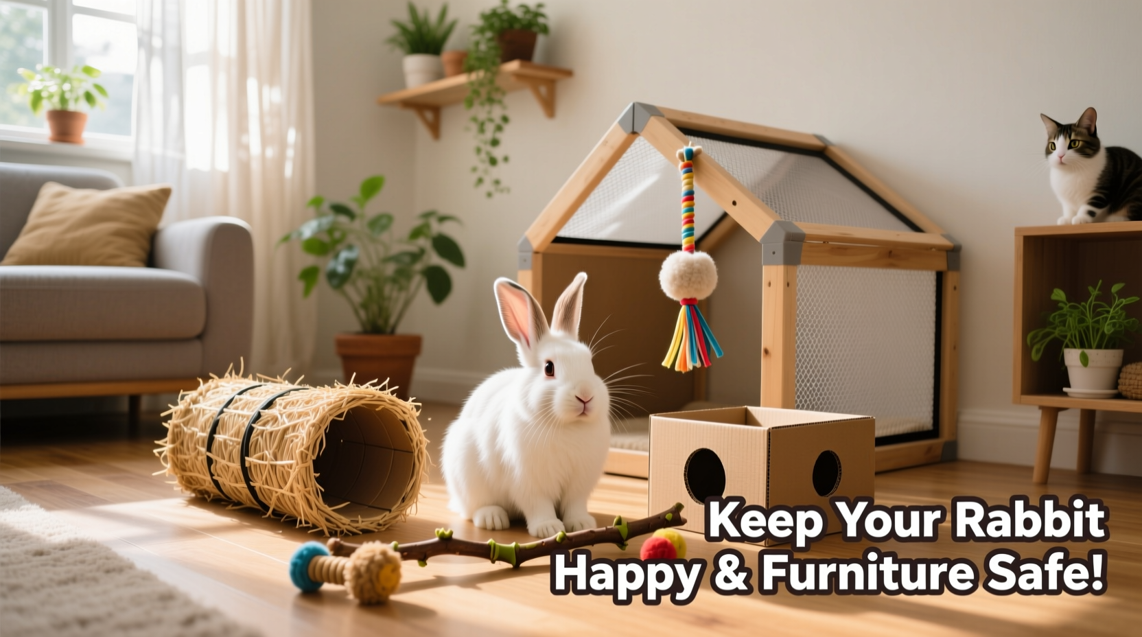 How To Keep Your Rabbit Entertained Indoors Without Destroying Your ...