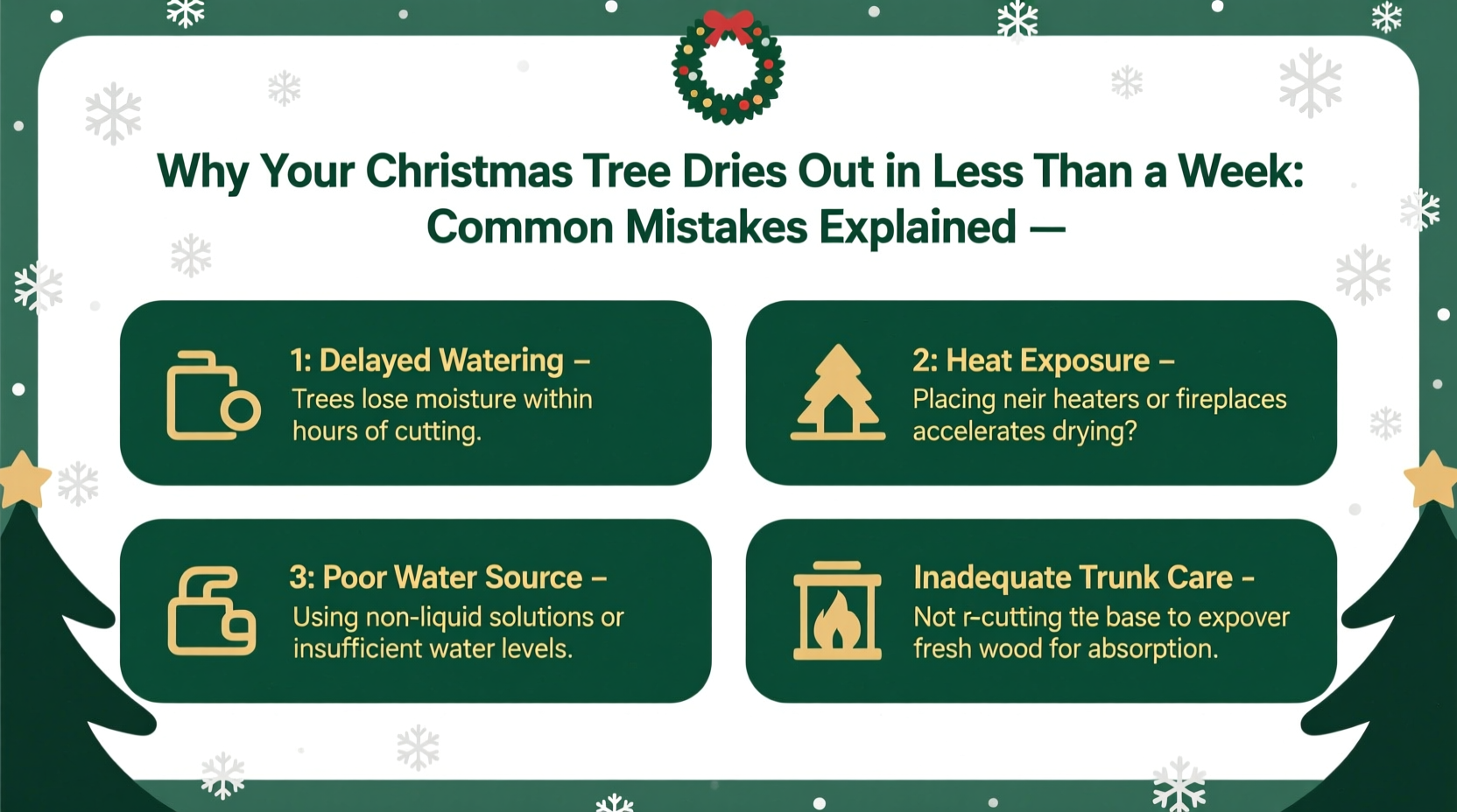 Why Does My Christmas Tree Dry Out In Less Than A Week Common Mistakes