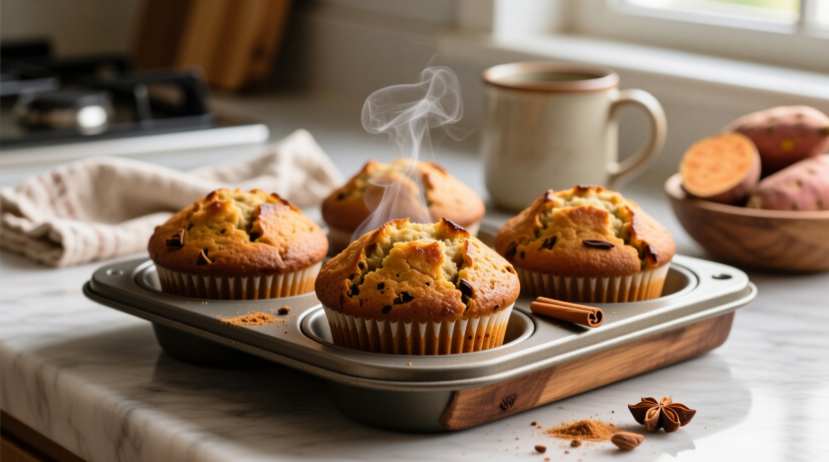 Süßkartoffel-Muffins Rezept: Perfekte Textur & Geschmack