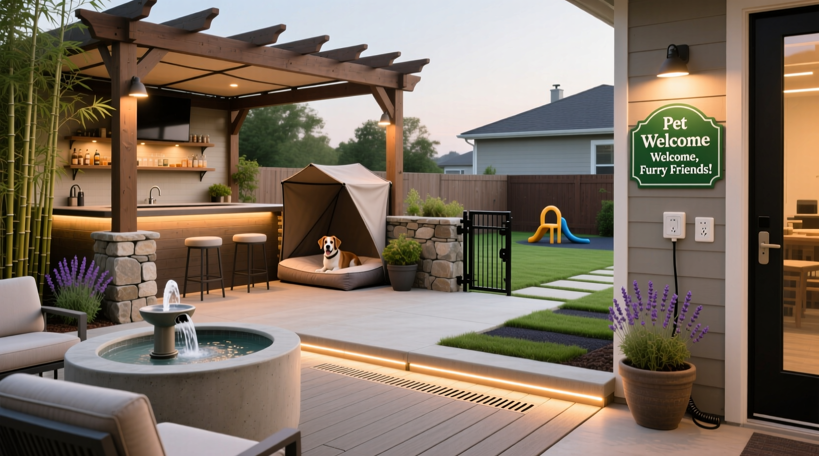How To Design A Dog-friendly Patio Bar Area Without Risks