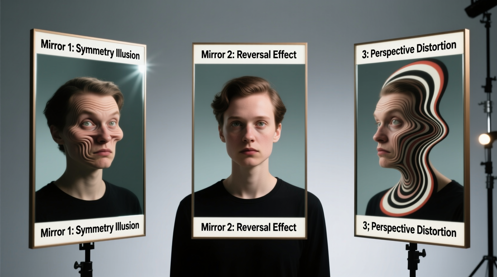 Why Does My Reflection Look Different In Every Mirror Optical Illusions ...