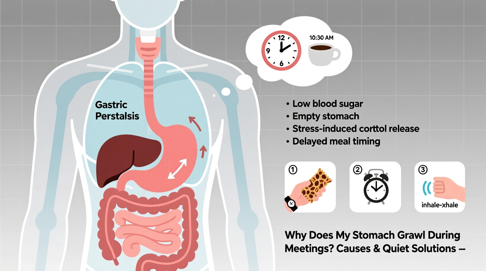 Why Does My Stomach Growl During Meetings Causes And Quiet Solutions