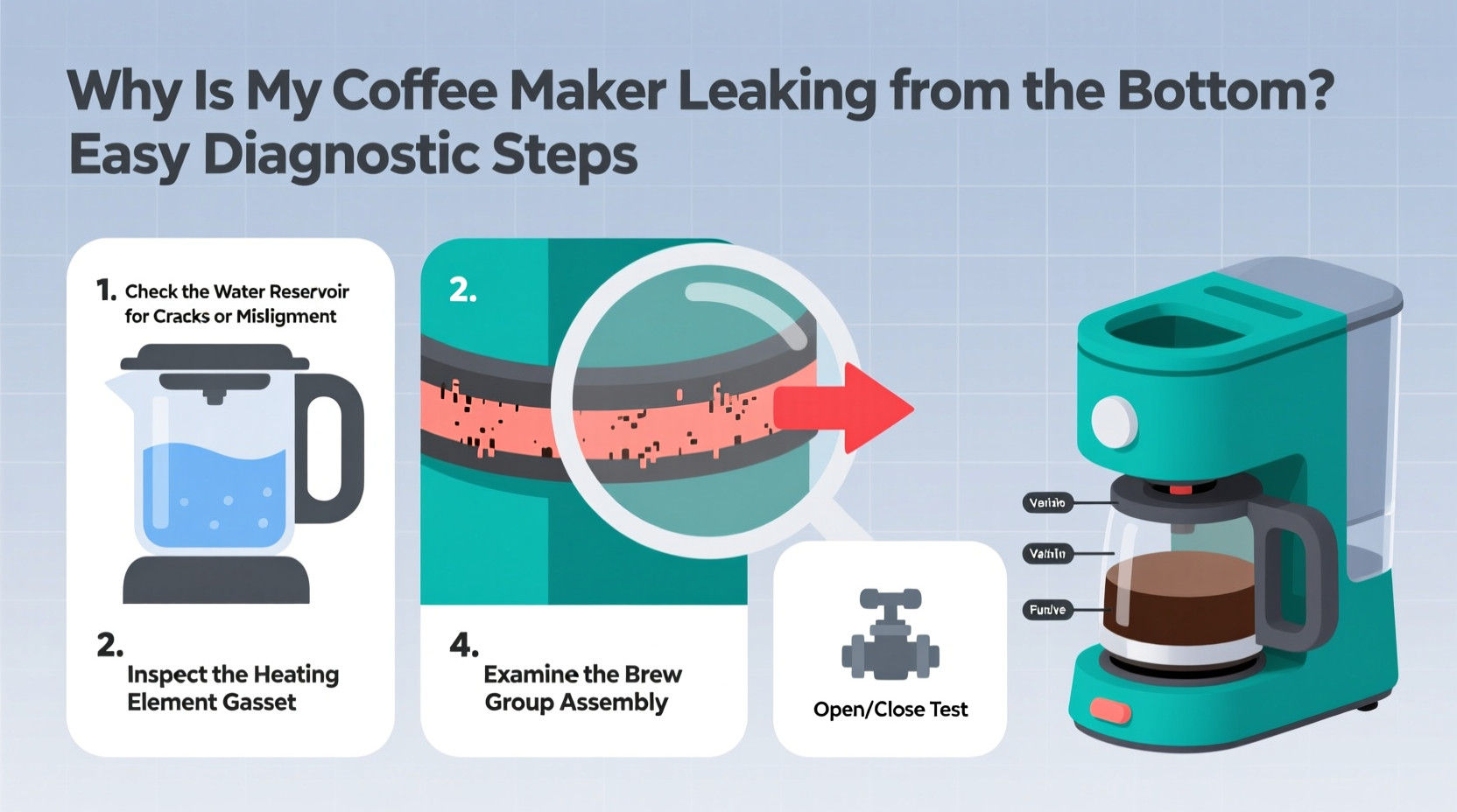 Why Is My Coffee Maker Leaking From The Bottom Easy Diagnostic Steps