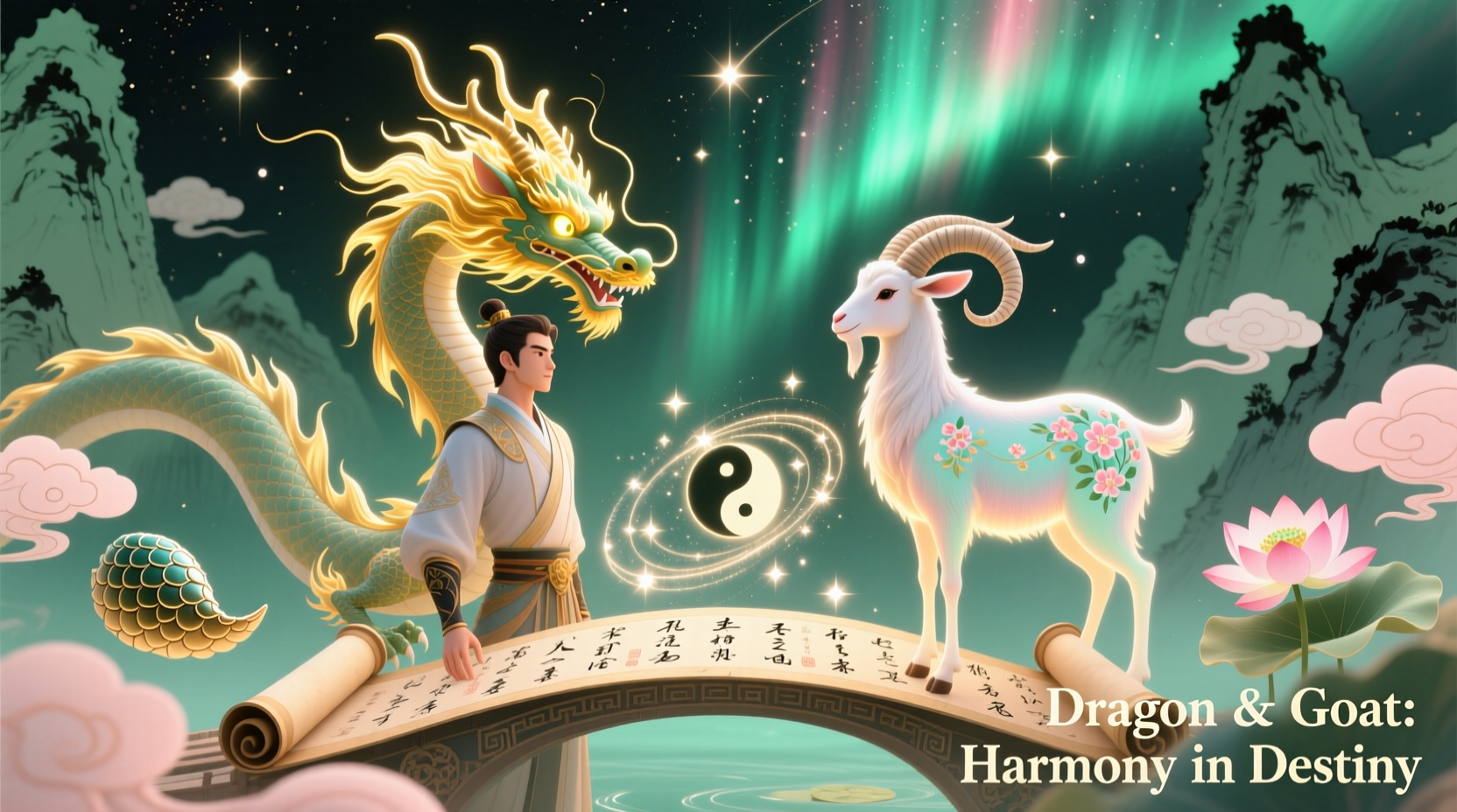 Male Dragon and Female Goat Compatibility in Love & Relationships