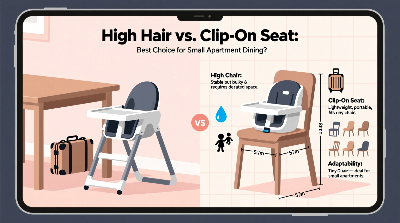 High Chair Vs Clip On Seat Which Is Better For Small Apartment Dining