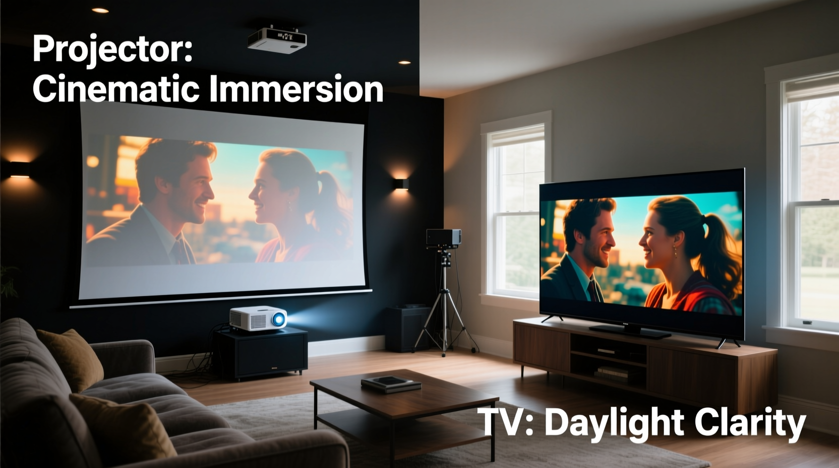4k Projector Vs 85 Inch Tv Is The Projector Cinematic Experience Worth ...